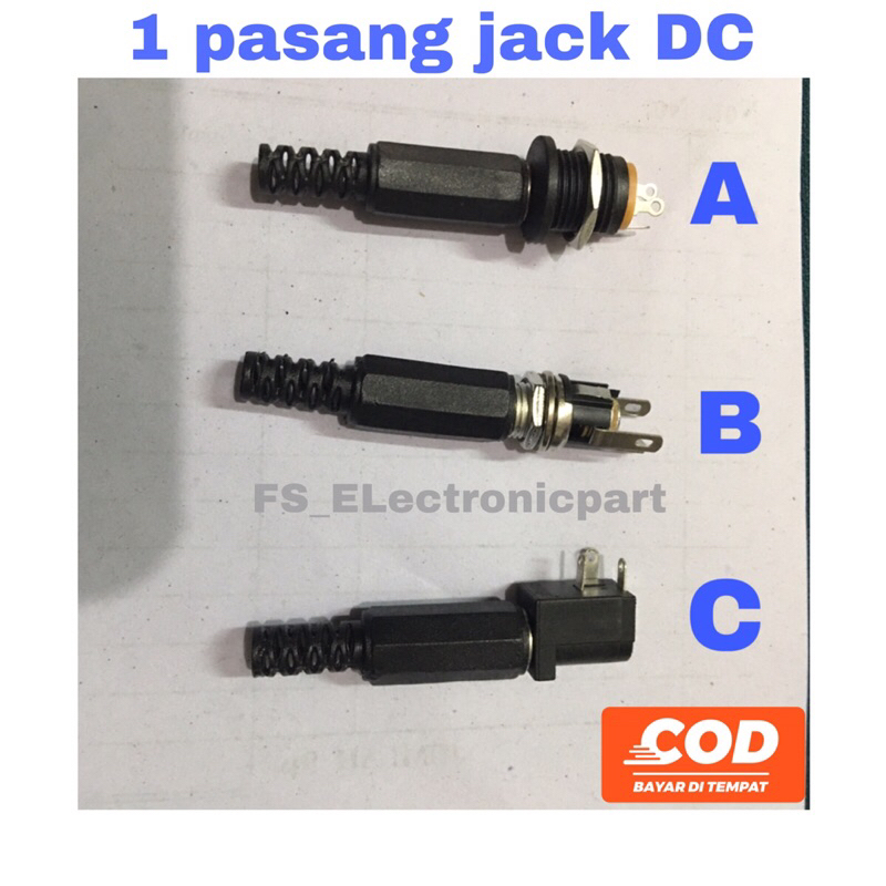Jual Jack DC / Jack power suply 1 pasang mal-female | Shopee Indonesia