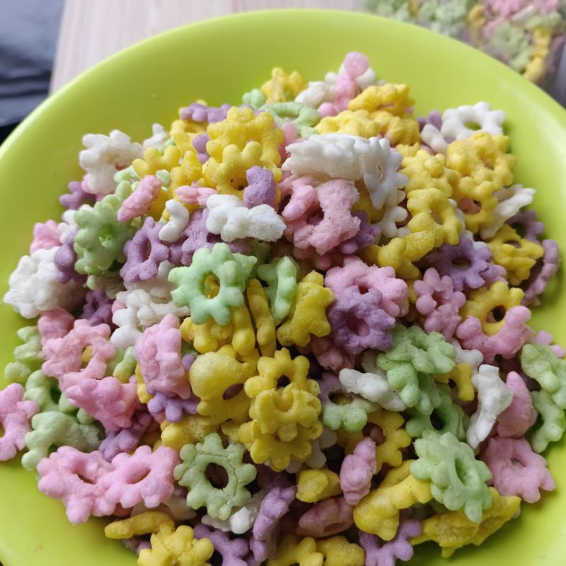 Jual Cemilan salome warna warni pastel kembang ribut 500 gr | Shopee ...