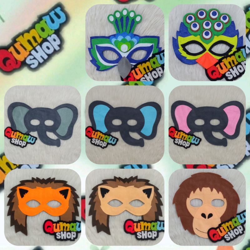 Jual topeng singa gajah merak orangutan | Shopee Indonesia