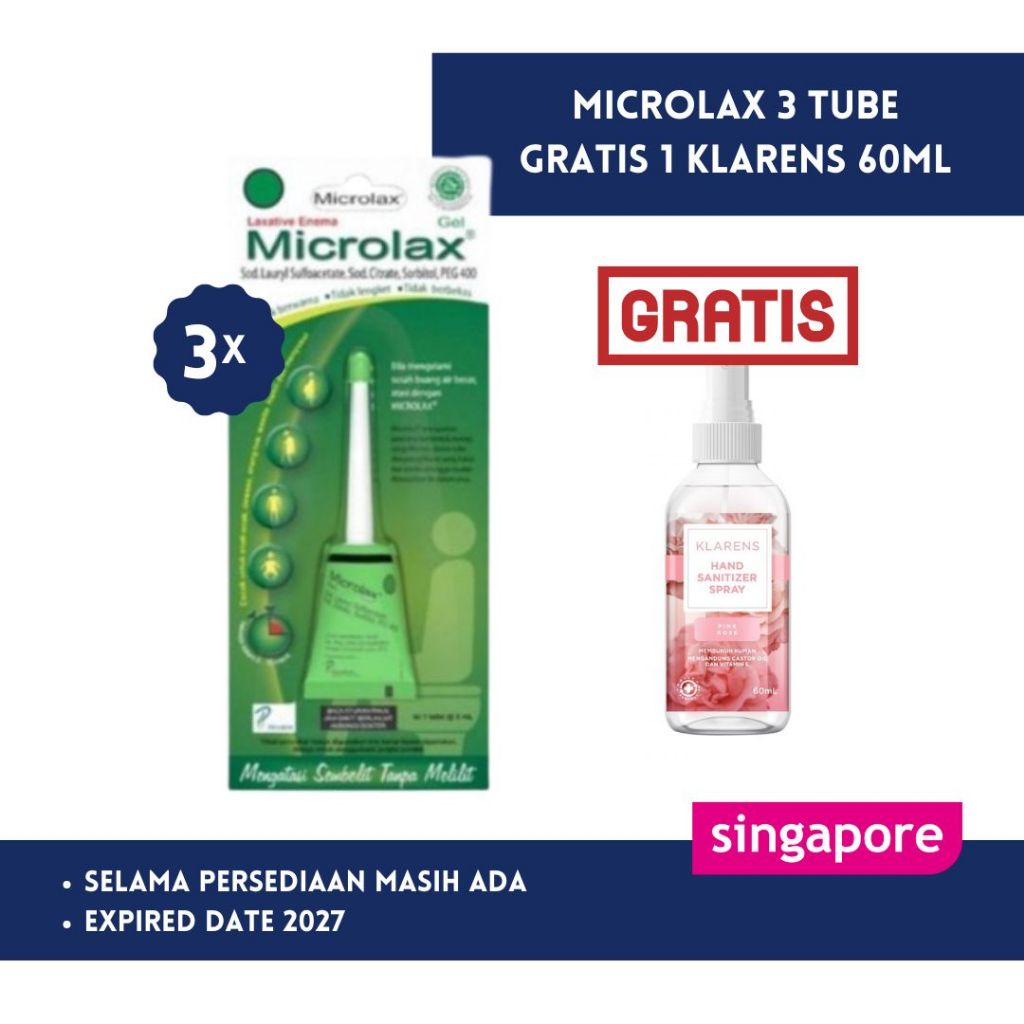 Jual MICROLAX Gel 1 Tube @ 5 ml Obat Pencahar Sembelit Susah BAB ...