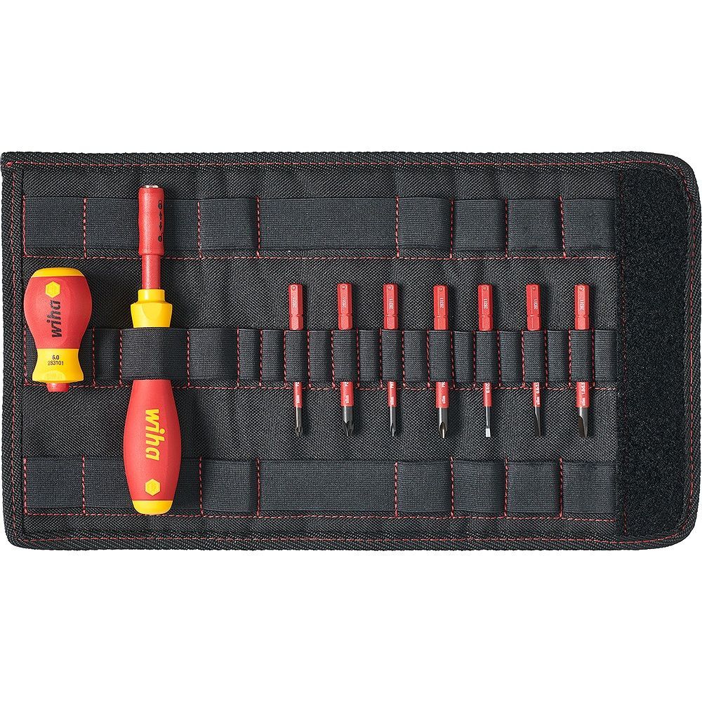 Jual WIHA 9 Piece slimVario VDE Interchangeable Slot, Phillips, Pozi Screwdriver & Bit Set ...