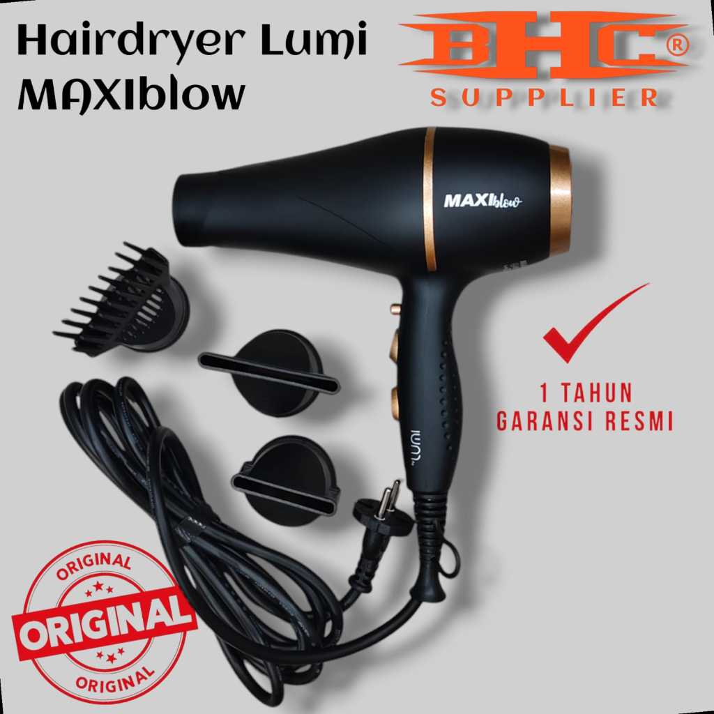 Jual Lumi Maxi Blow Professional Hair Dryer 1000 WATT | Shopee Indonesia