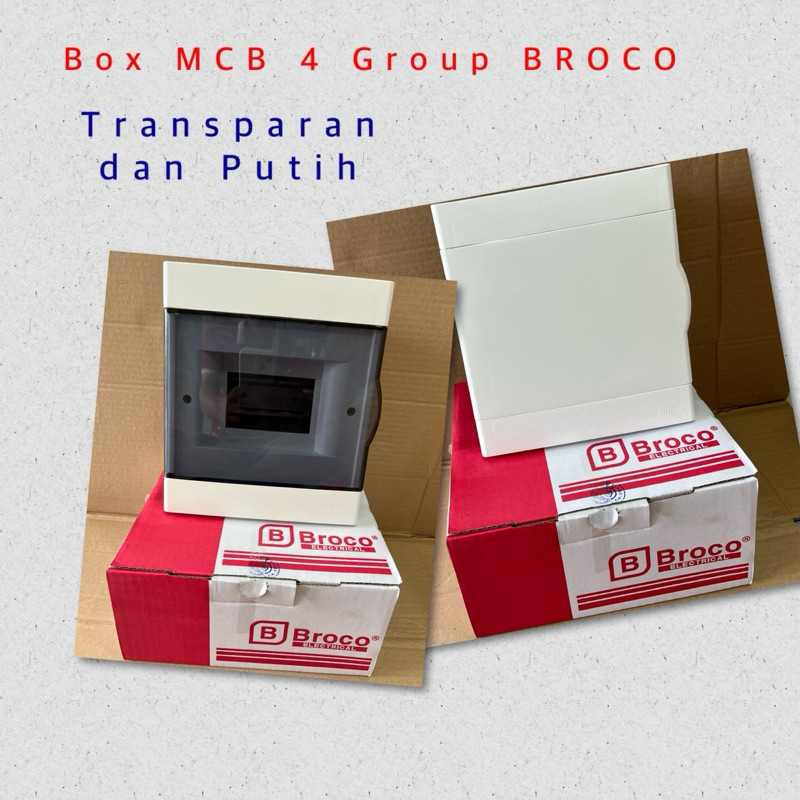 Jual Box MCB 2 - 4 Group Broco 17104 Putih Transparan | Shopee Indonesia