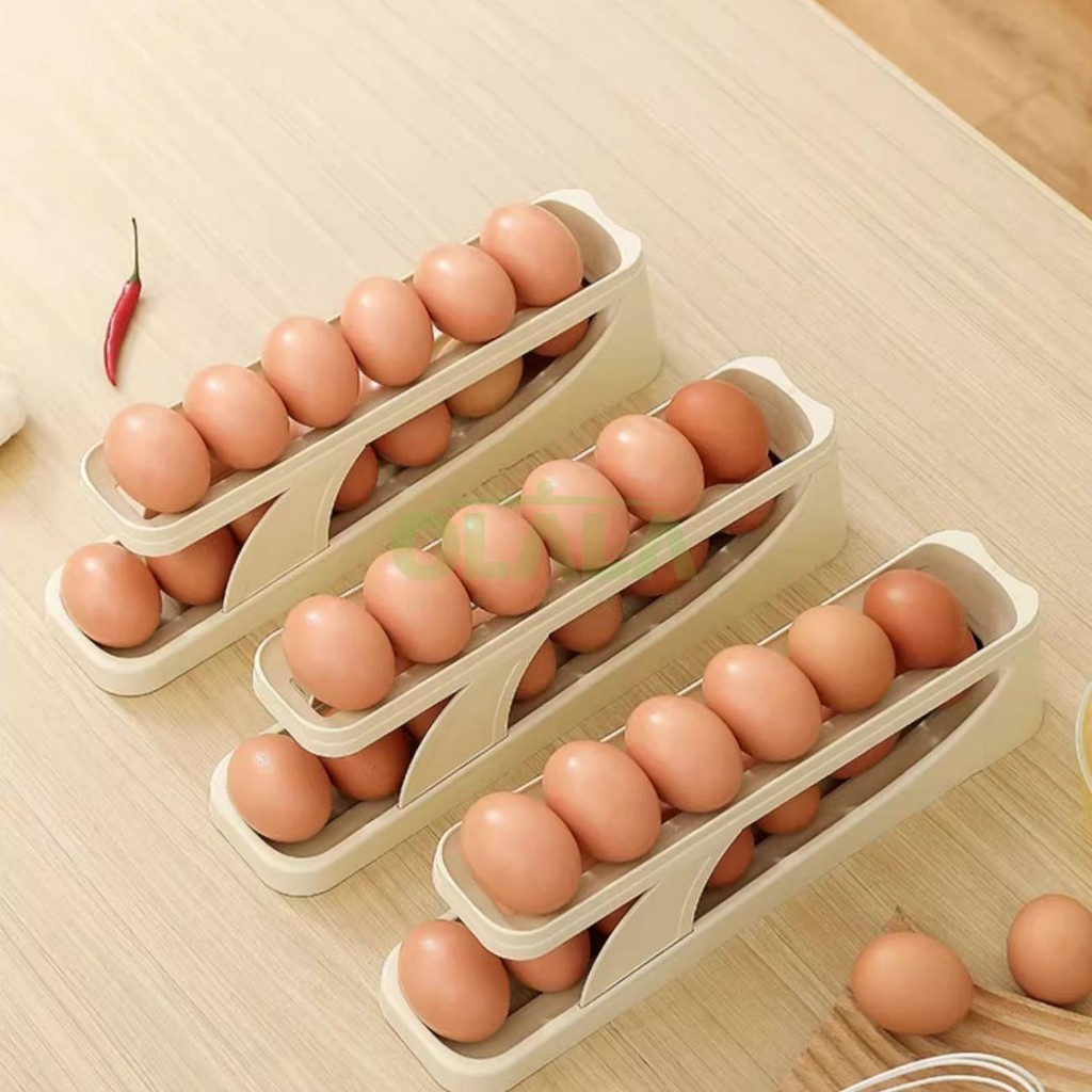 Jual Rak Telur 2 Tingkat Egg Tray Storage Tempat Penyimpanan Telur ...