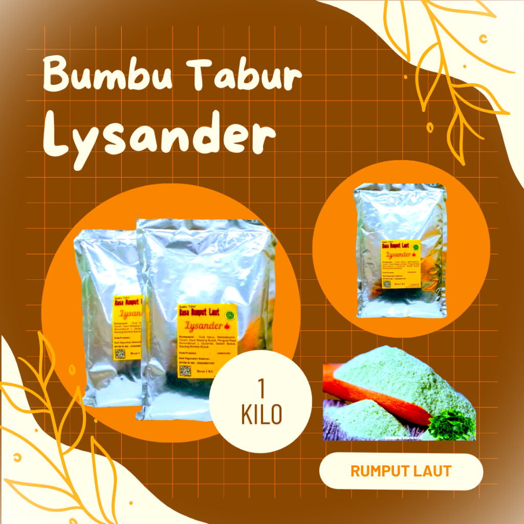 Jual BUMBU TABUR RASA RUMPUT LAUT BERAT 1 KG | Shopee Indonesia