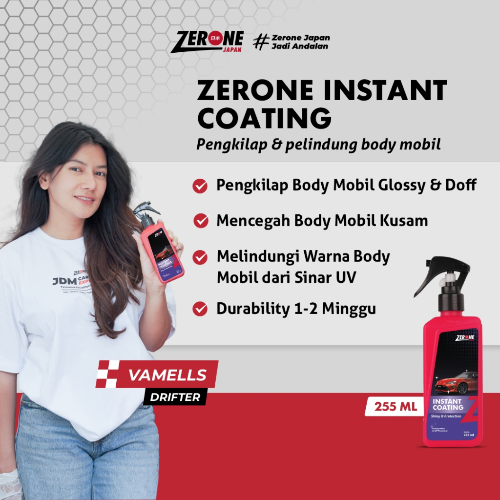 Jual Zerone Instant Coating Pelindung Car Nano Coating Pengkilap ...