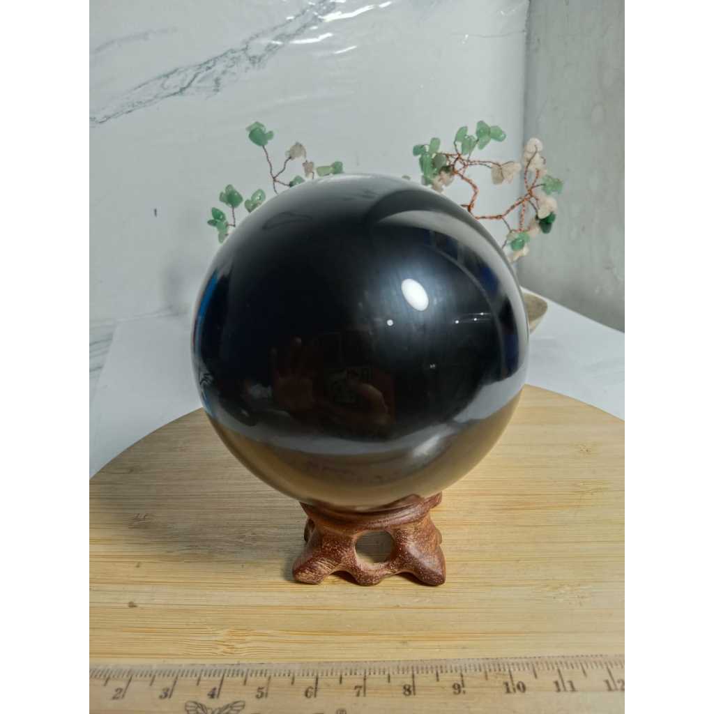 Jual Batu Natural Black Obsidian Sphere 7,8 cm (5) | Shopee Indonesia