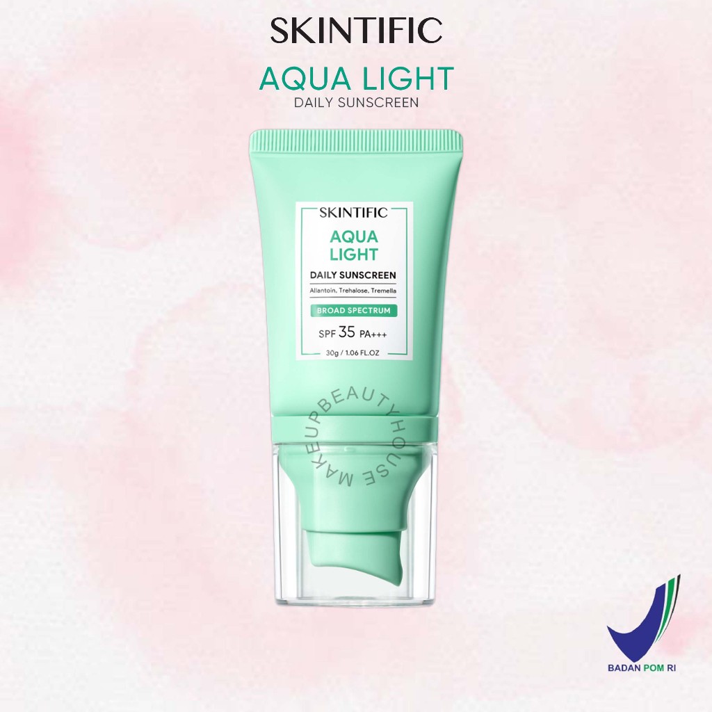 Jual SKINTIFIC - Aqua Light Daily Sunscreen SPF 35 PA+++ 30ml | Shopee ...
