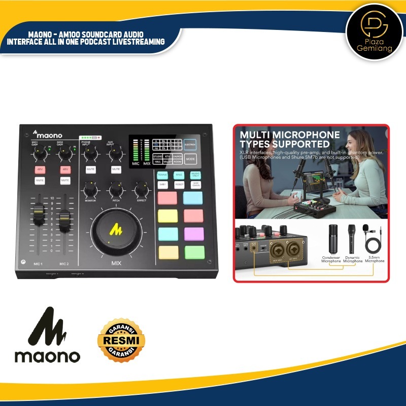 Jual MAONO PS22 Digital Audio Interface for Recording Music Production ...