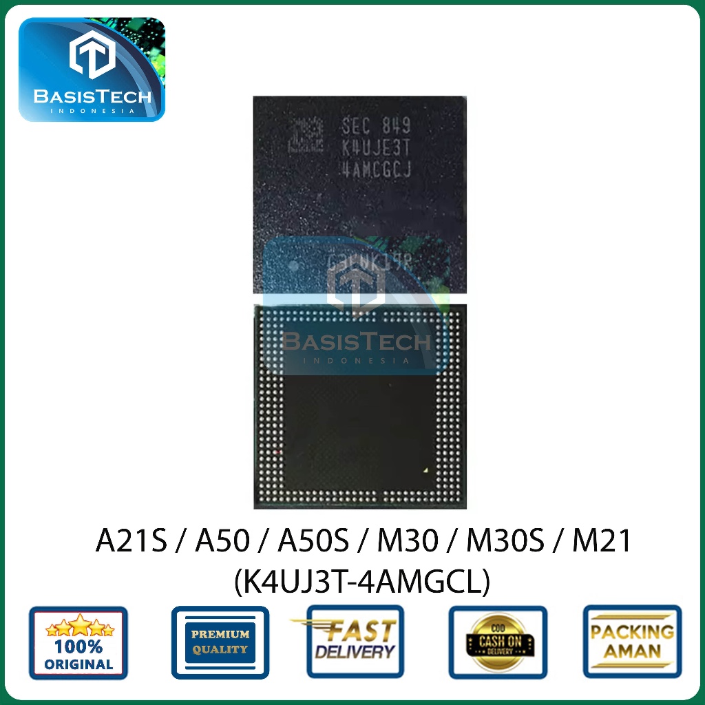 Jual IC RAM SAMSUNG A21 - A50 - A50S - M30 - M30S - M21 - K4UJE3T ...