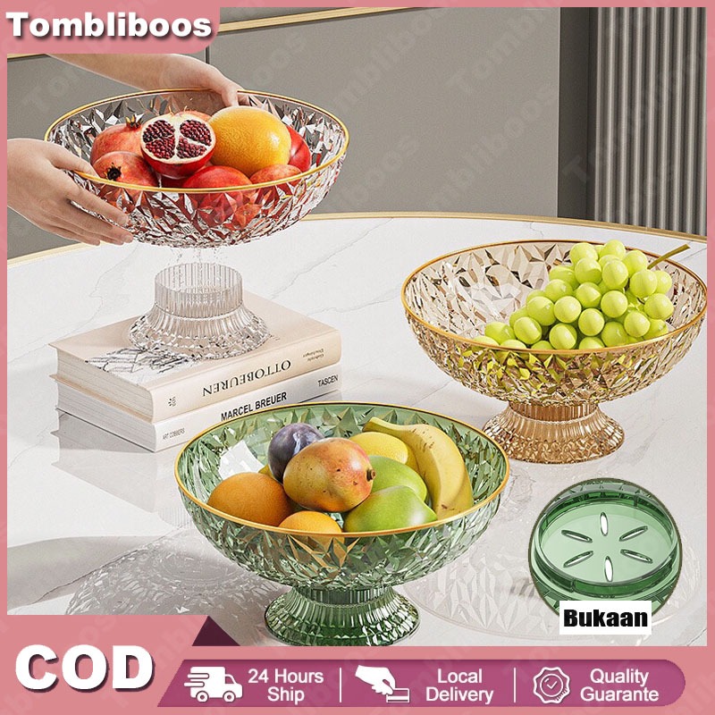 Jual Piring Buah Tiriskan Tinggi yang Mewah Wadah Mangkok Makanan Mewah ...