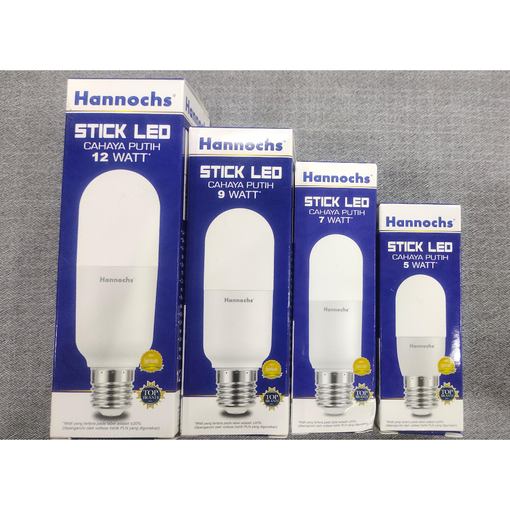 Jual LAMPU HANNOCHS LED BULB STICK 5W 7W 9W 12W BOHLAM LED HANNOCHS ...