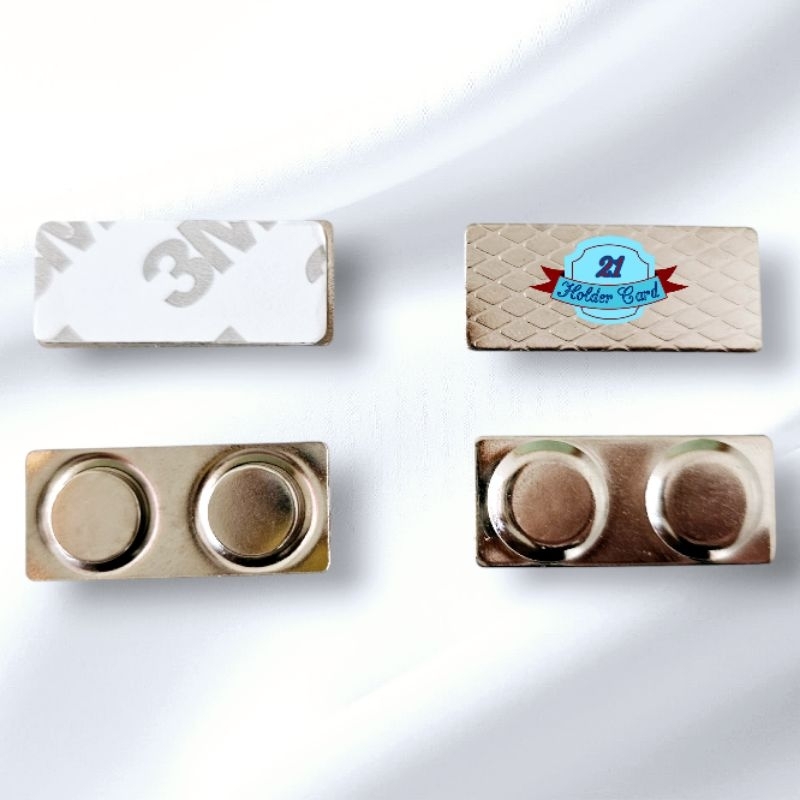 Jual Magnet Nama Dada Magnet Papan Nama Nikel Mengkilap Ukuran 13mm x ...