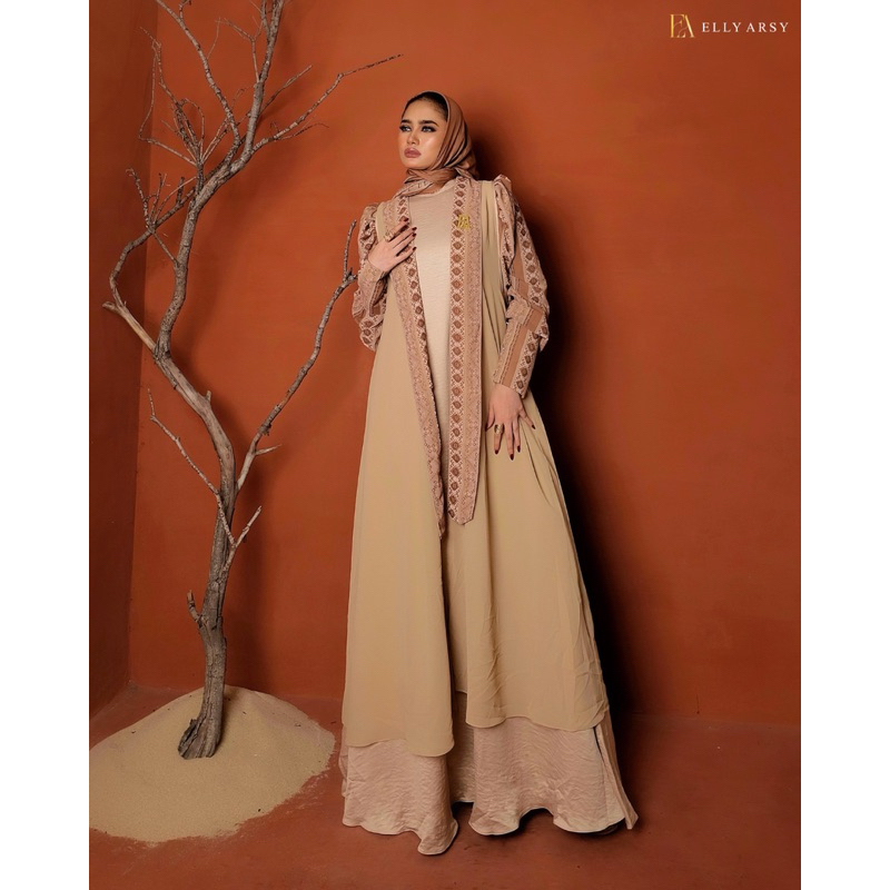 Jual LAUNCHING NEW PRODUK Freya Dress Material Ceruty + Tulif Mix Voall ...