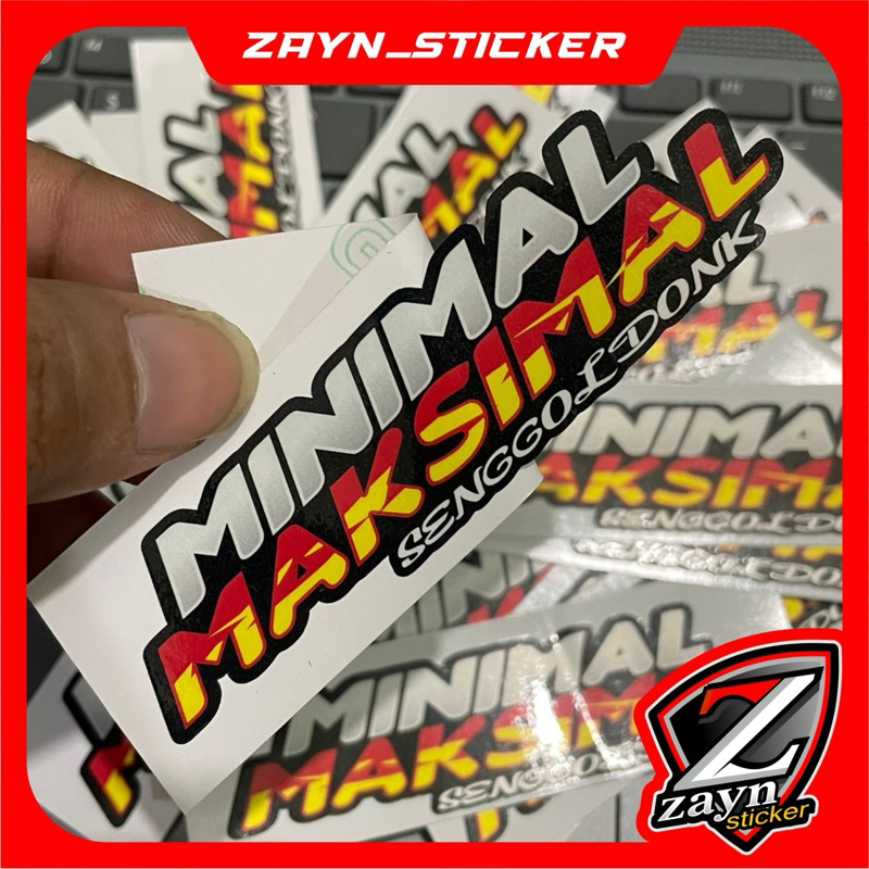 Jual sticker viral minimal maksimal 002 | Shopee Indonesia