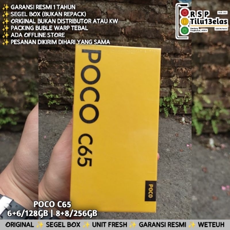 Jual POCO C65 6+6/128GB | 8+8/256GB GARANSI RESMI SEGEL BOX | Shopee ...