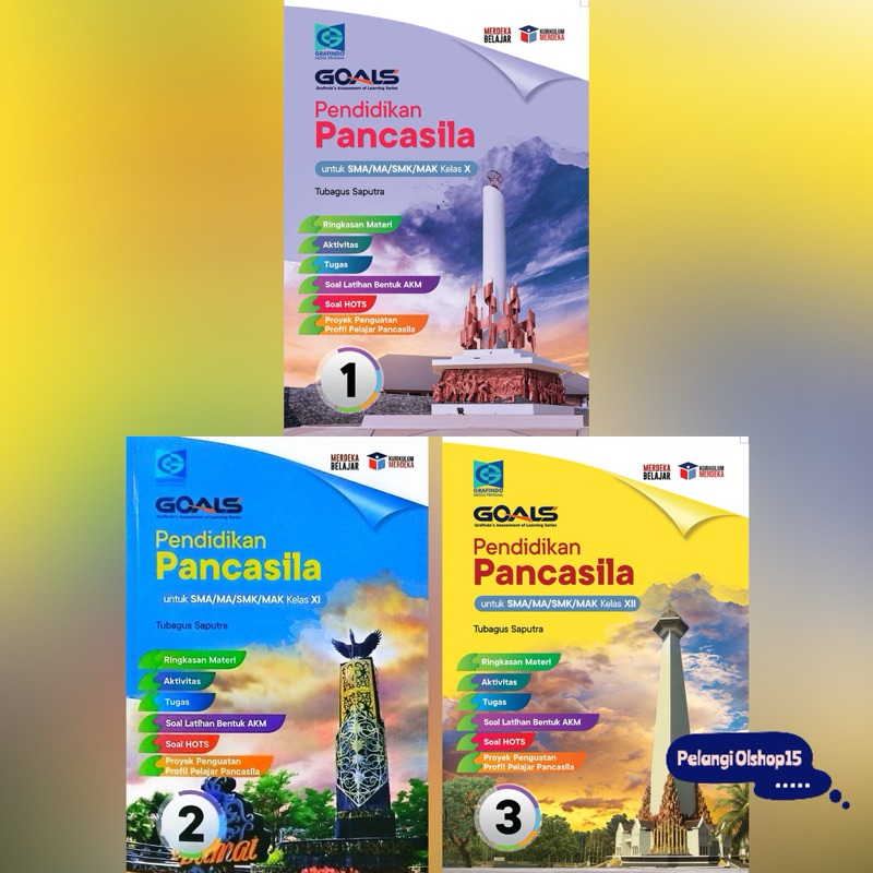 Jual BUKU LATIHAN SOAL GOALS PENDIDIKAN PANCASILA SMA/MA KELAS 10 11 12 KURIKULUM MERDEKA ...
