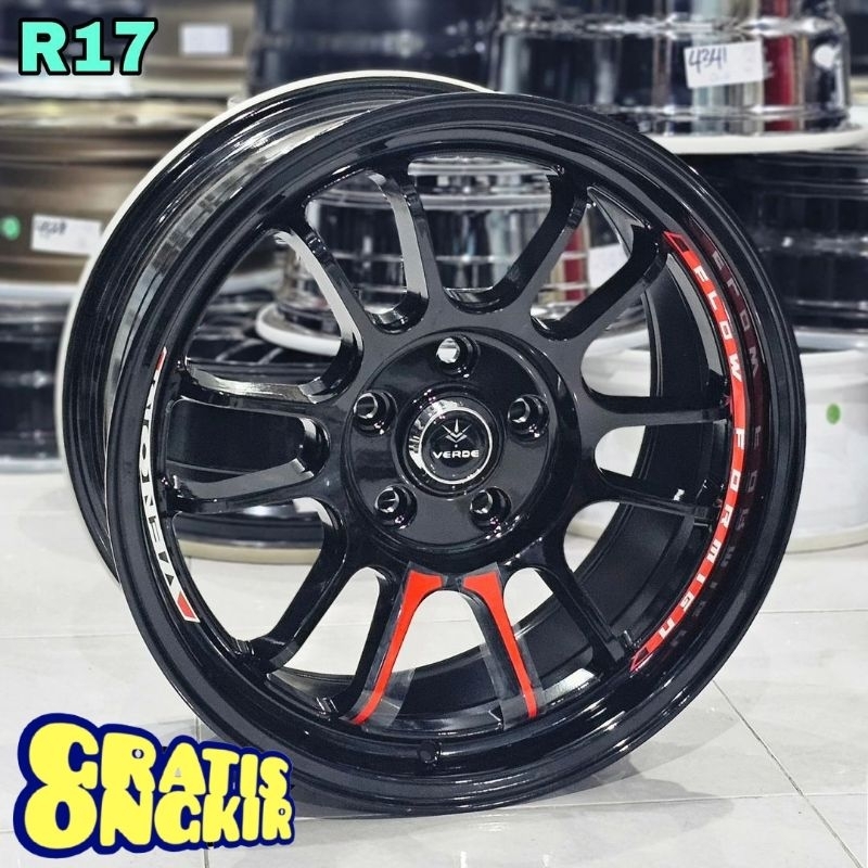 Jual Velg mobil racing R17 VENOM VERDE FLOW FORMING LEBAR 8 velg mobil ring 17 velg racing mobil ...