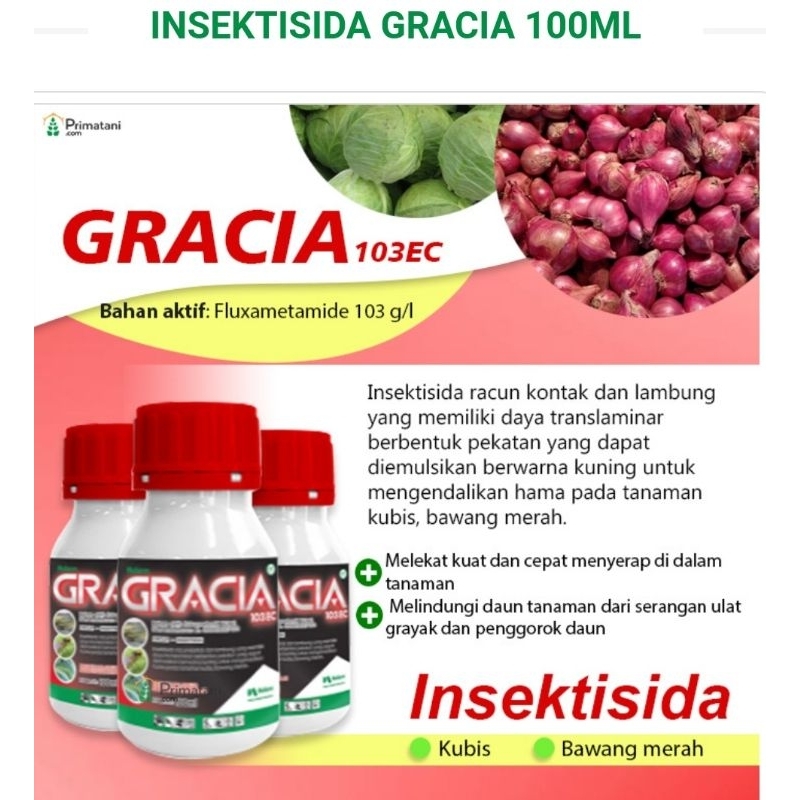 Jual INSEKTISIDA GRACIA 103 EC ORIGINAL 100 ML PENGENDALI HAMA | Shopee ...
