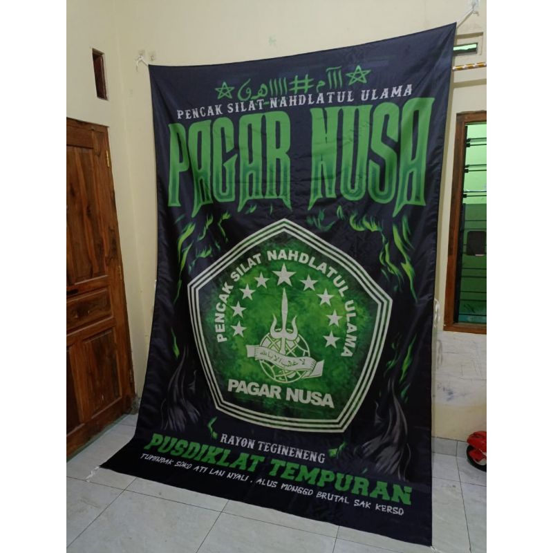 Jual BENDERA FULL PRINTING PAGAR NUBISA BISA PAKAI DESAIN SENDIRI//BISA ...