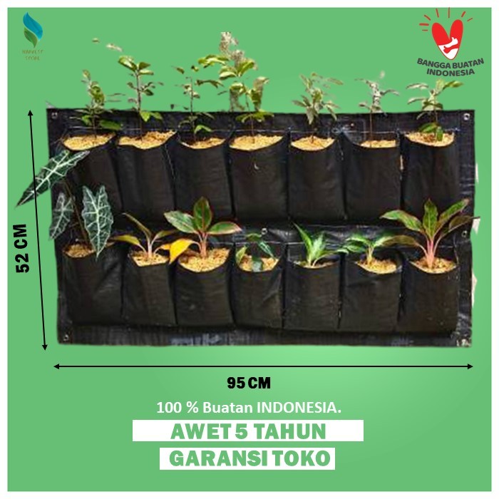 Jual Pot Tanaman Pot Bunga Planter Bag Dinding Planterbag Wall Planter ...