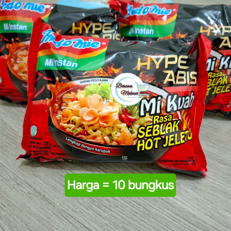 Jual Indomie Seblak Hot Jeletot mi kuah hype abis @ 10 bungkus | Shopee Indonesia