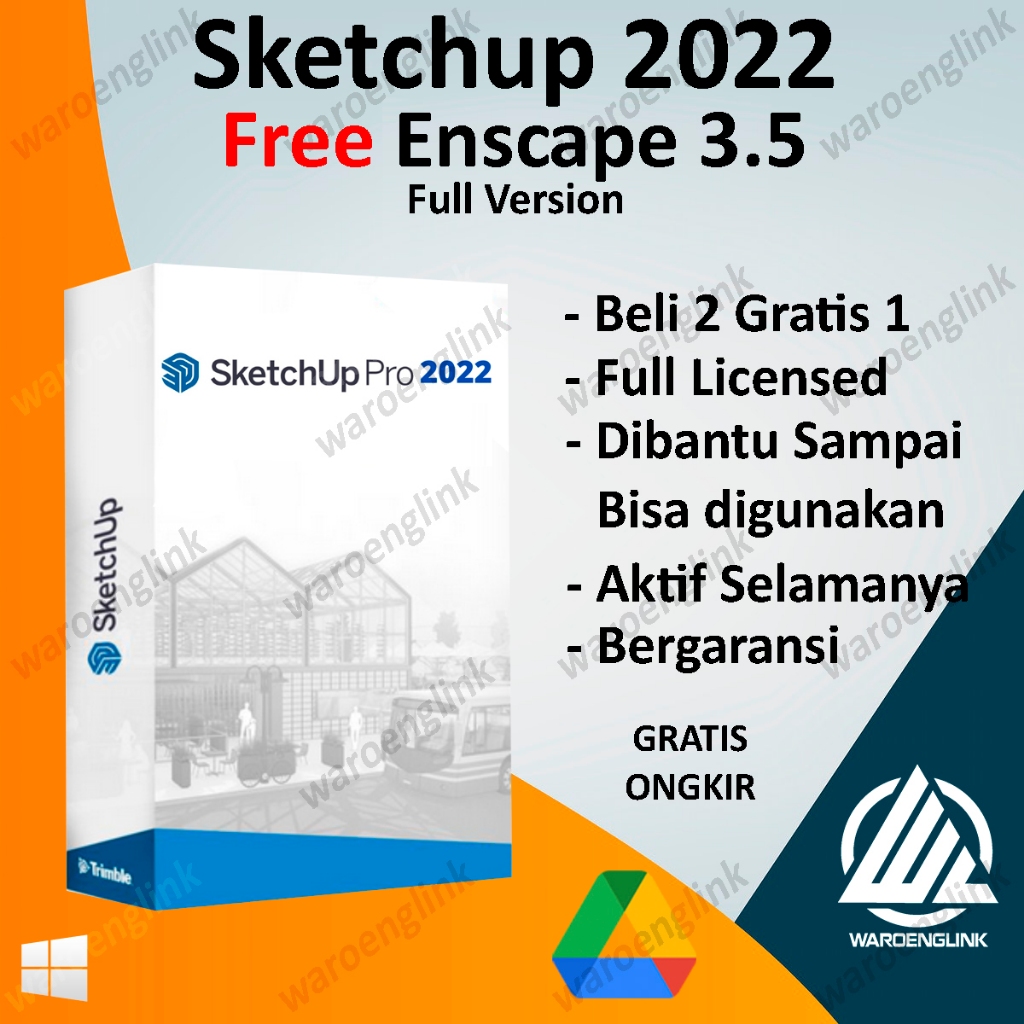 Jual Sketchup Pro 2022 + Enscape 3.5 terbaru full version | Shopee ...