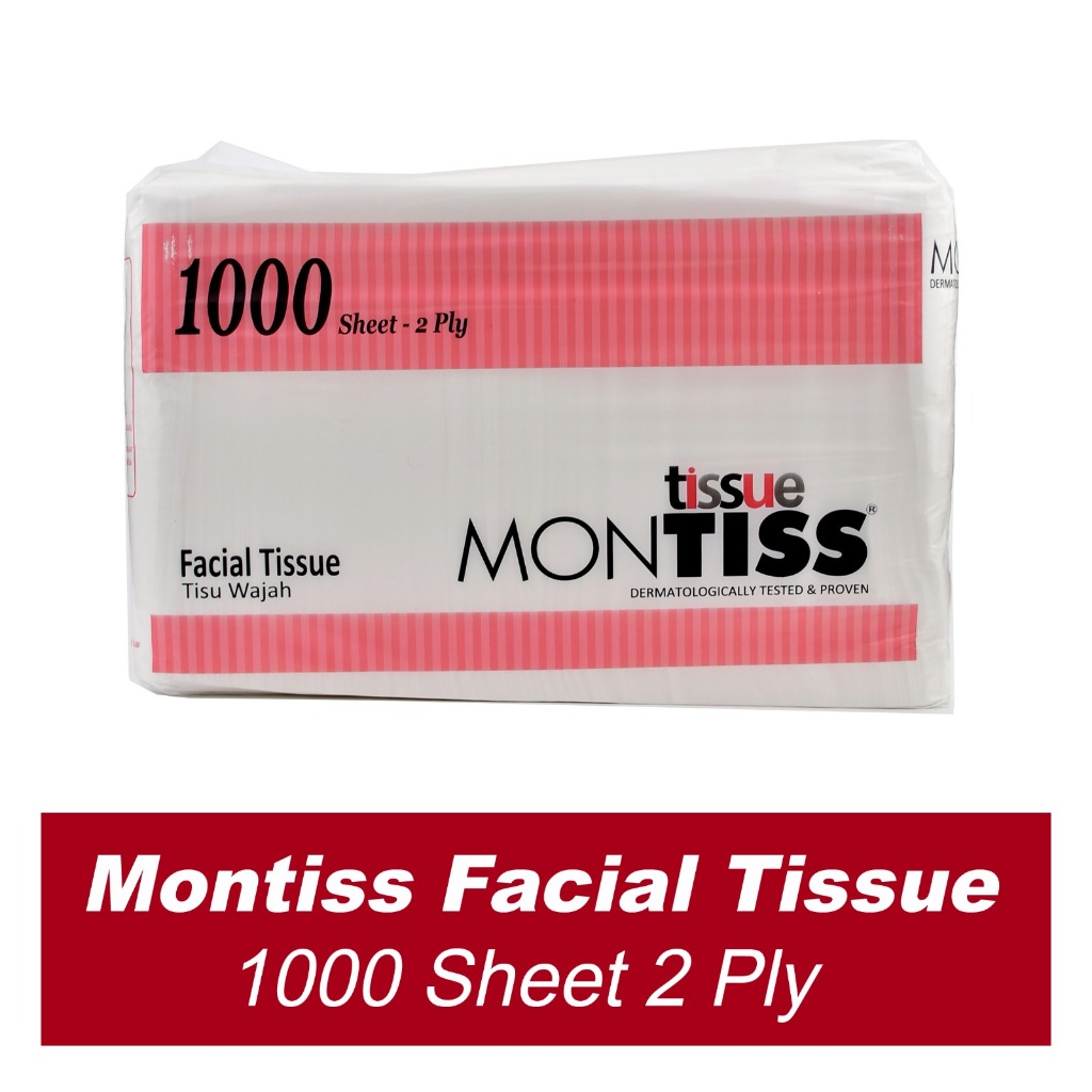 Jual Tissue ( MONTISS BESAR ) isi 1000 Sheet Free 100 Sheets 2 Ply ...
