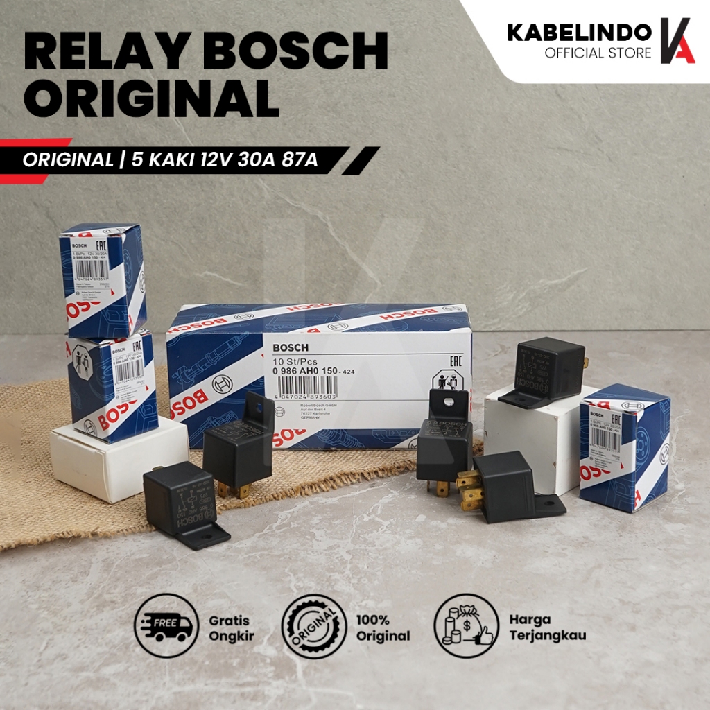 Jual Relay BOSCH Kaki 5 Pin 12V 30A 87a Pemutus Arus Mobil Motor Original | Shopee Indonesia