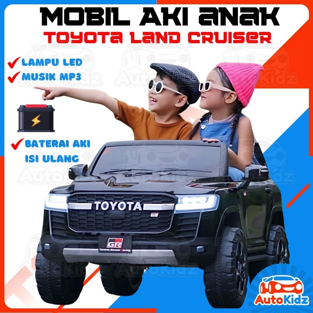 Jual Mobil Aki Anak Besar TOYOTA LAND CRUISER Mobilan Listrik Bisa ...