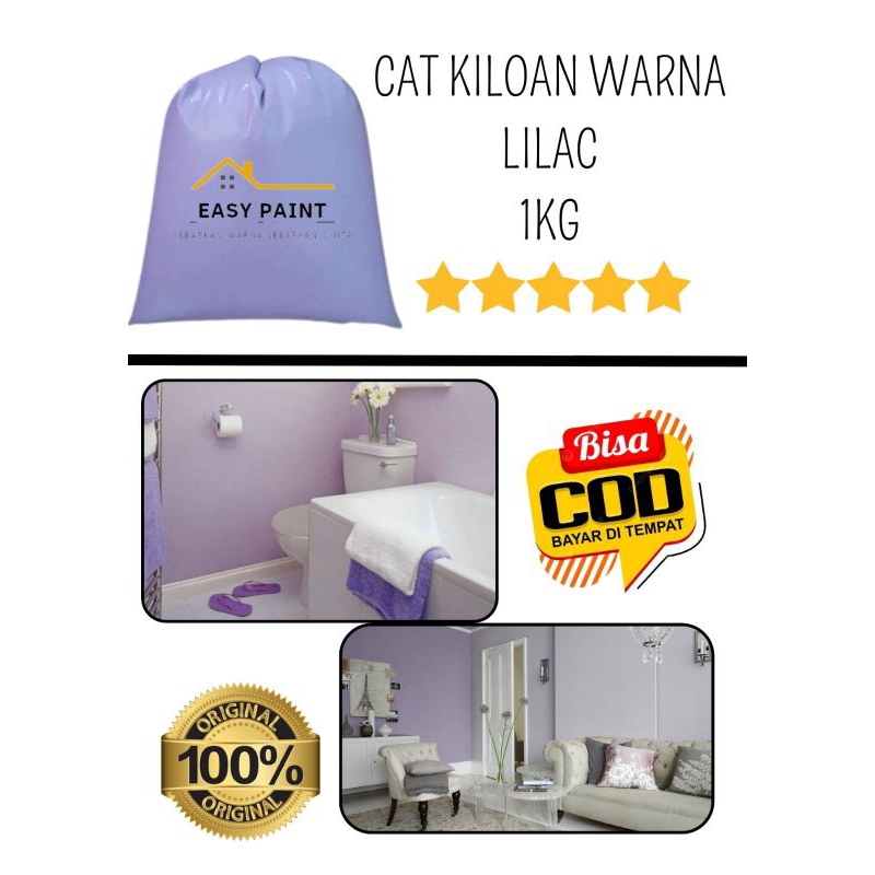 Jual Cat tembok Lilac Cat tembok kiloan warna lilac cat kiloan 1 kg ...