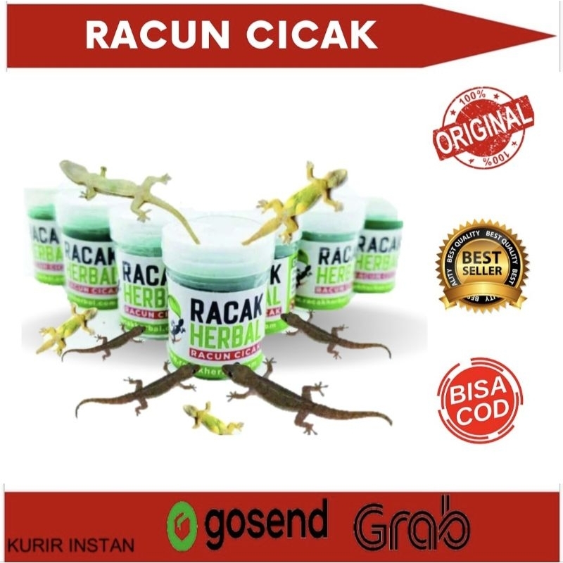 Jual (COD) Racun Cicak Racak Herbal Ampuh Membasmi Cicak Tokek Kecoa ...