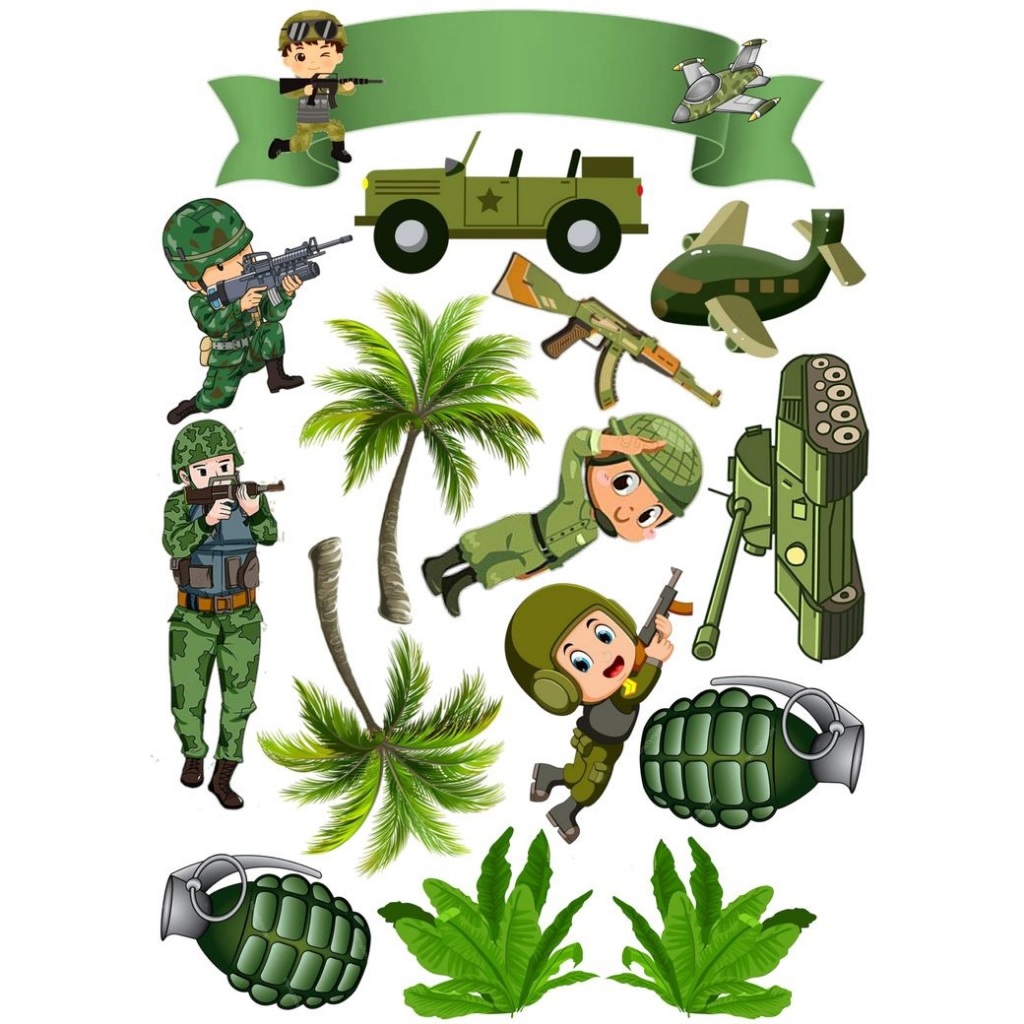 Jual Topper TENTARA / Topper TNI / CUSTOM NAMA / Hiasan Kue Ulang Tahun ...