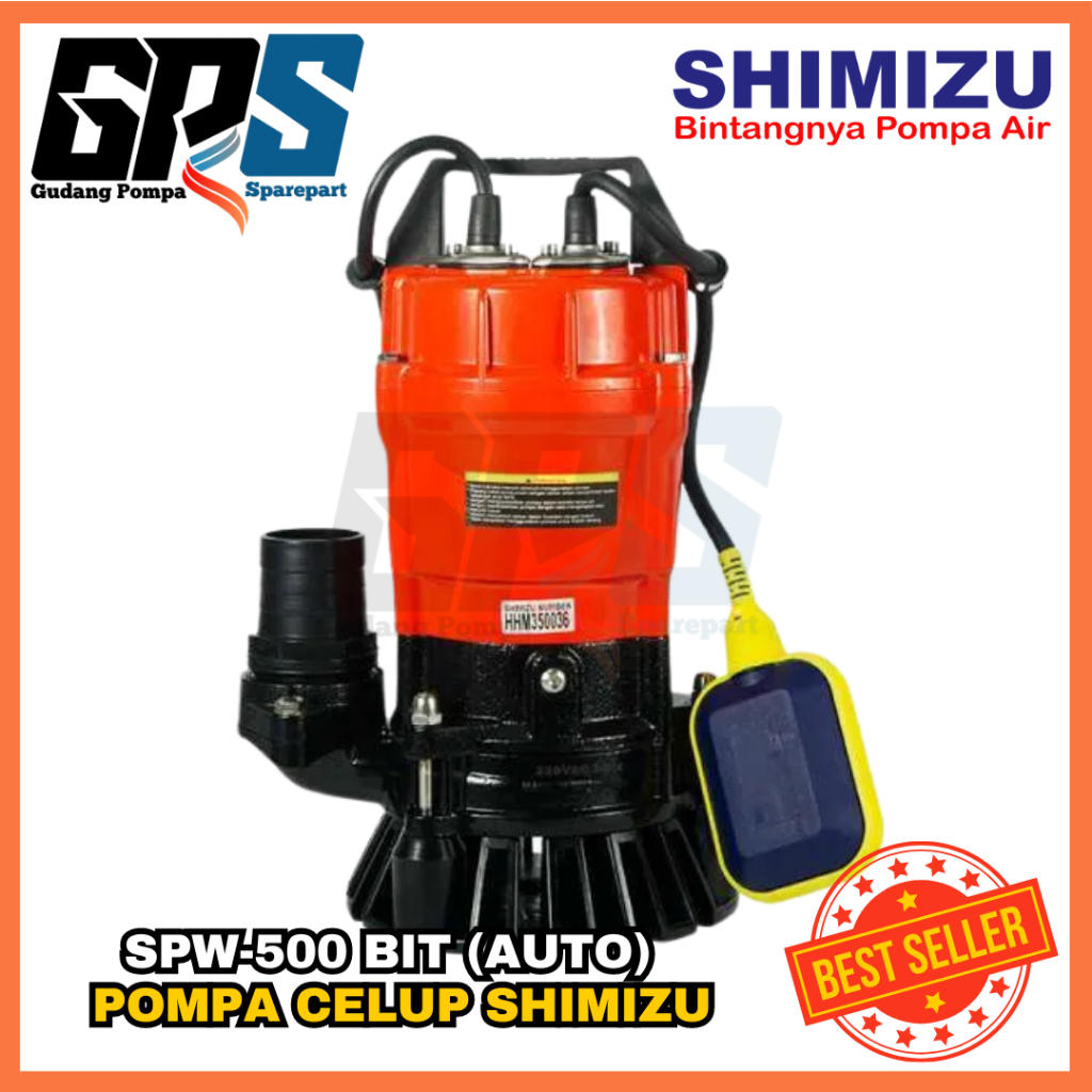 Jual [POMPA CELUP] SHIMIZU SPW-500 BIT UNTUK AIR BERSIH DAN KOTOR ...