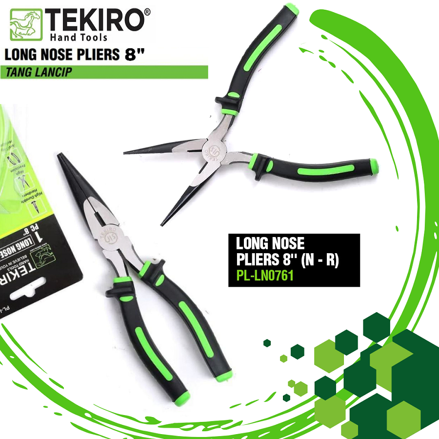 Jual TEKIRO TANG LANCIP 8 INCH [200mm] / long nose pliers 8" 8Inch Tang Lancip Cucut 8" | Shopee ...