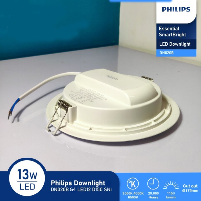 Jual Lampu Downlight LED Philips Essential Smartbright DN020B G4 13w 13 watt | Shopee Indonesia