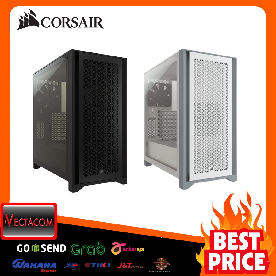 Jual Casing Corsair 4000D AIRFLOW Tempered Glass Mid-Tower ATX Case ...