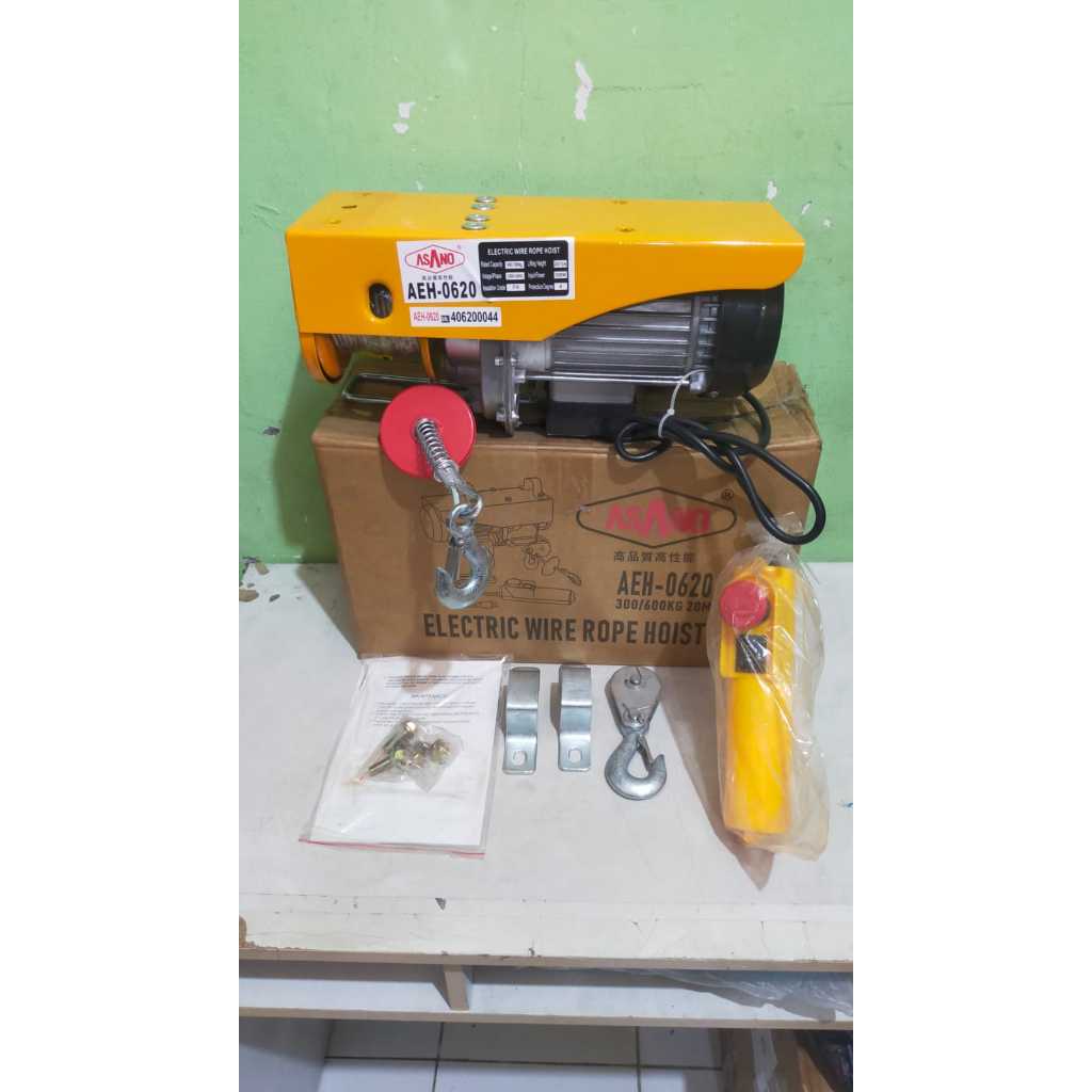 Jual Katrol Listrik / Elektrik Hoist 600kg 12-20mtr (Electric Wire Rope ...