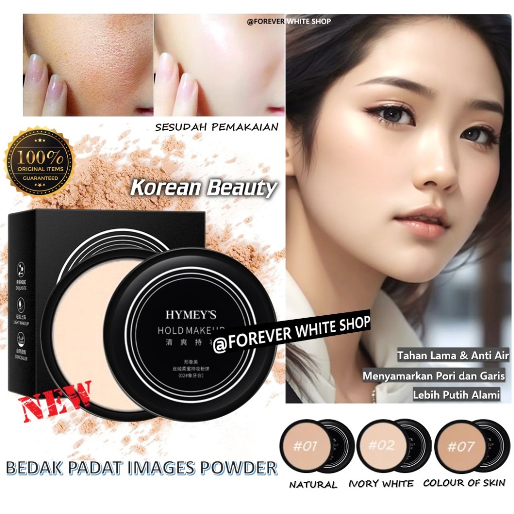 Jual Bedak Glowing Tahan Lama Anti Air Professional Compact Powder FWS ...