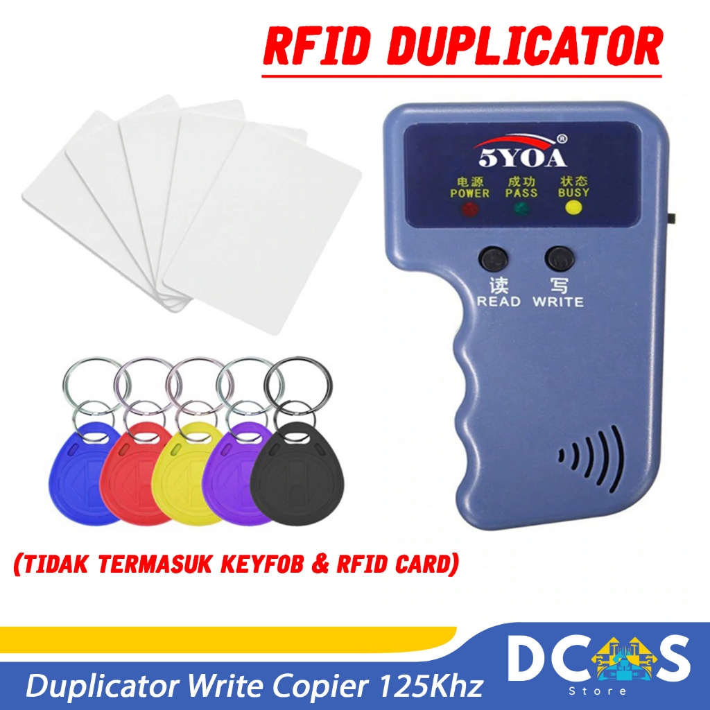 Jual RFID Duplicator Alat Writer Copier RFID 125Khz EM4100 / HID / AWID ...