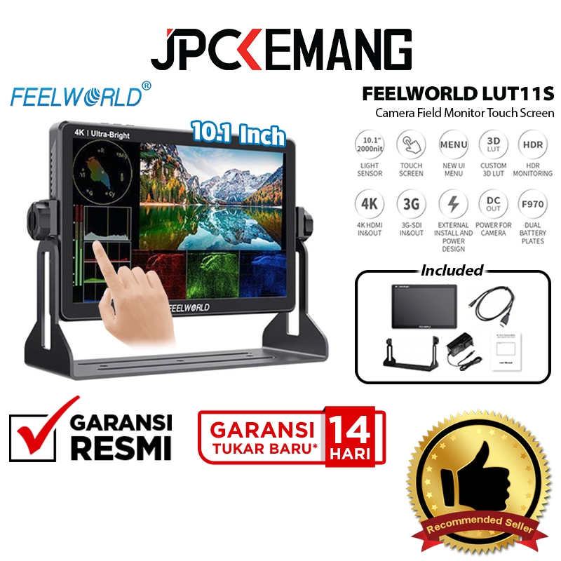 Jual Feelworld LUT11S 10.1" Inch Touchscreen External Camera Monitor ...