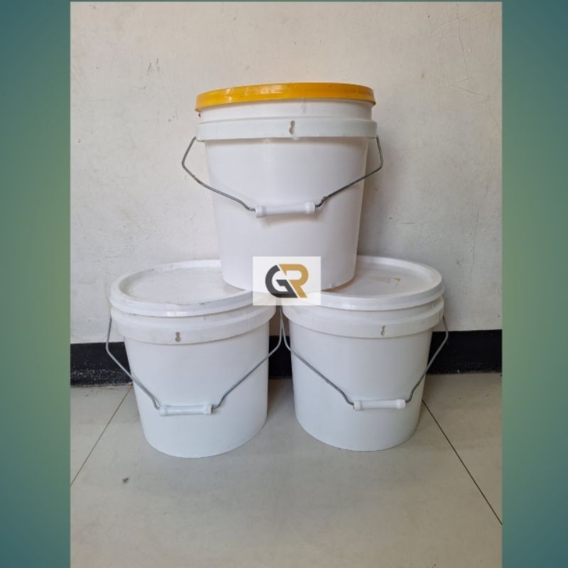 Jual ember putih polos 10 kg / 10 liter | Shopee Indonesia