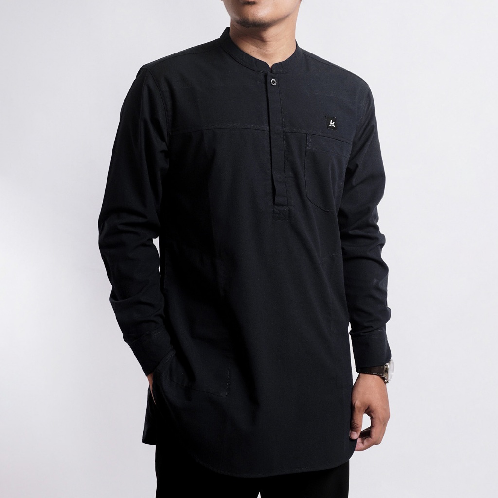 Jual KDL - Kurta Arda Long Sleeve - Hitam | Shopee Indonesia