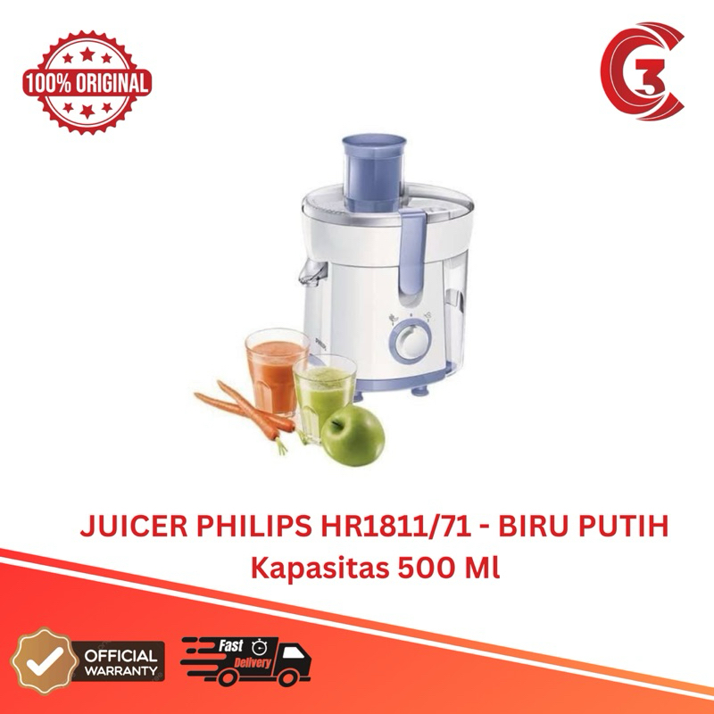 Jual Juicer Philips HR1811/71 - Biru Putih (ORIGINAL) | Shopee Indonesia