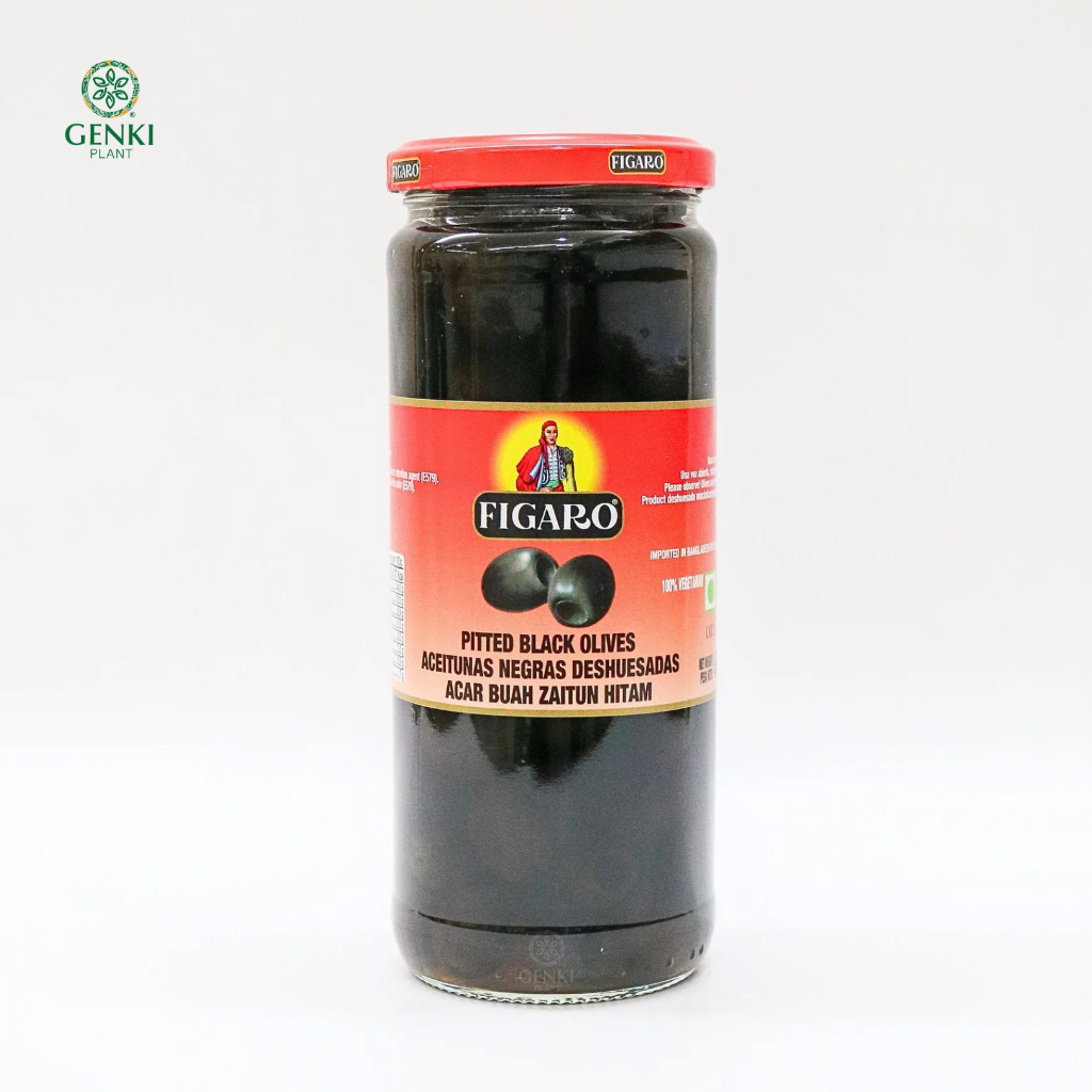 Jual Figaro Pitted Black Olives / Acar Buah Zaitun - 450 g | Shopee Indonesia