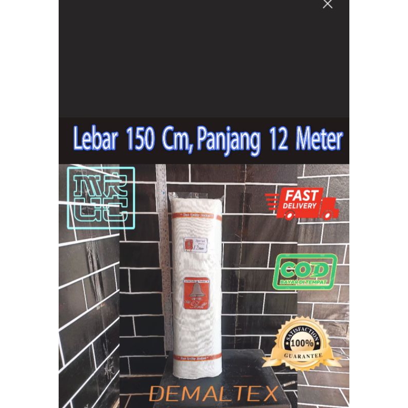 Jual Kain kafan lebar 150 cap bell isi( 12 meter) | Shopee Indonesia