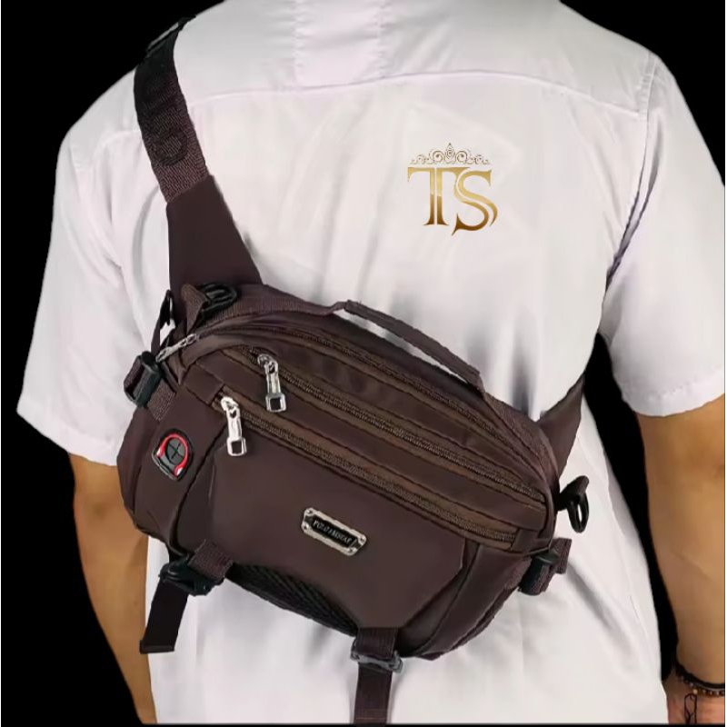 Jual tas slempang pria jumbo Slingbag tas kerja simpel ukuran besar ...
