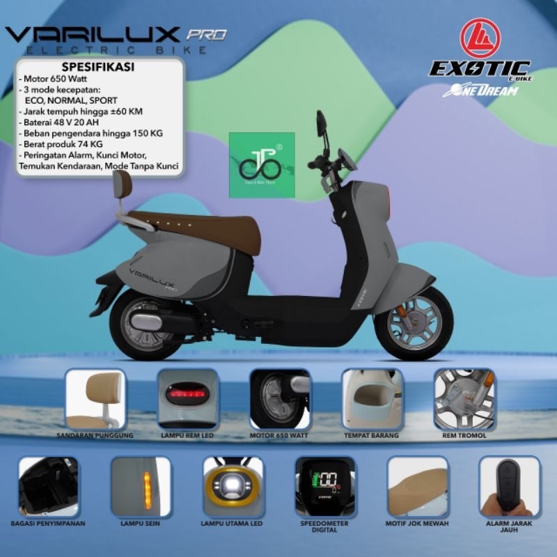 Jual Sepeda Listrik Exotic Varilux PRO TERBARU 650watt | Shopee Indonesia