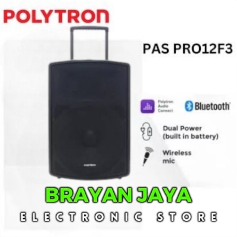 Jual SPEAKER PORTABLE BLUETOOTH POLYTRON PAS PRO 12F3 UKURAN 12 INCH ...