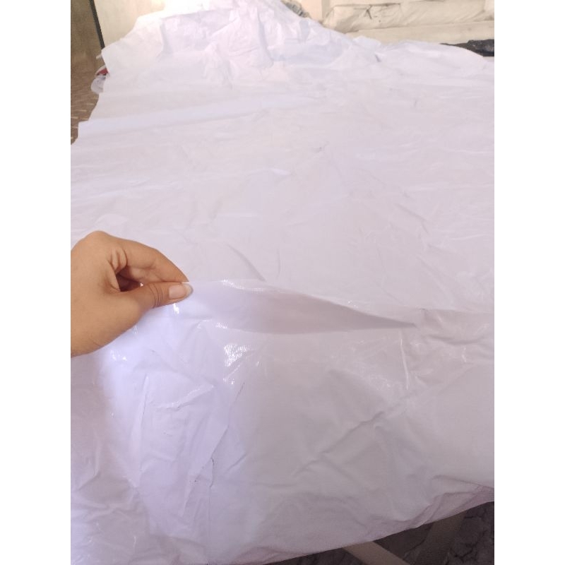 Jual BANNER/SPANDUK PUTIH POLOS PER METER TEBAL 600GSM | Shopee Indonesia